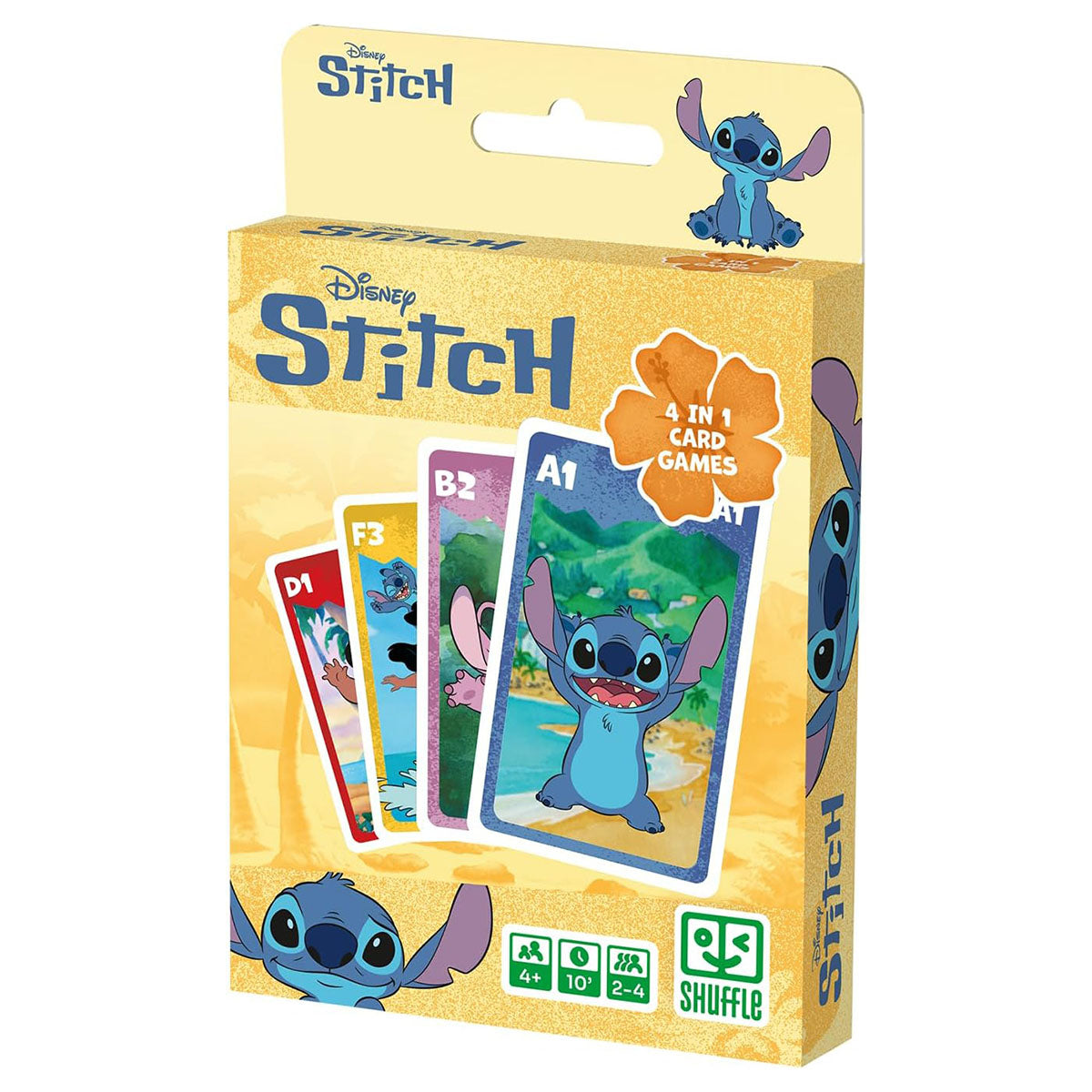 Shuffle Disney Stitch 4 in 1 Card Game – GameGuru