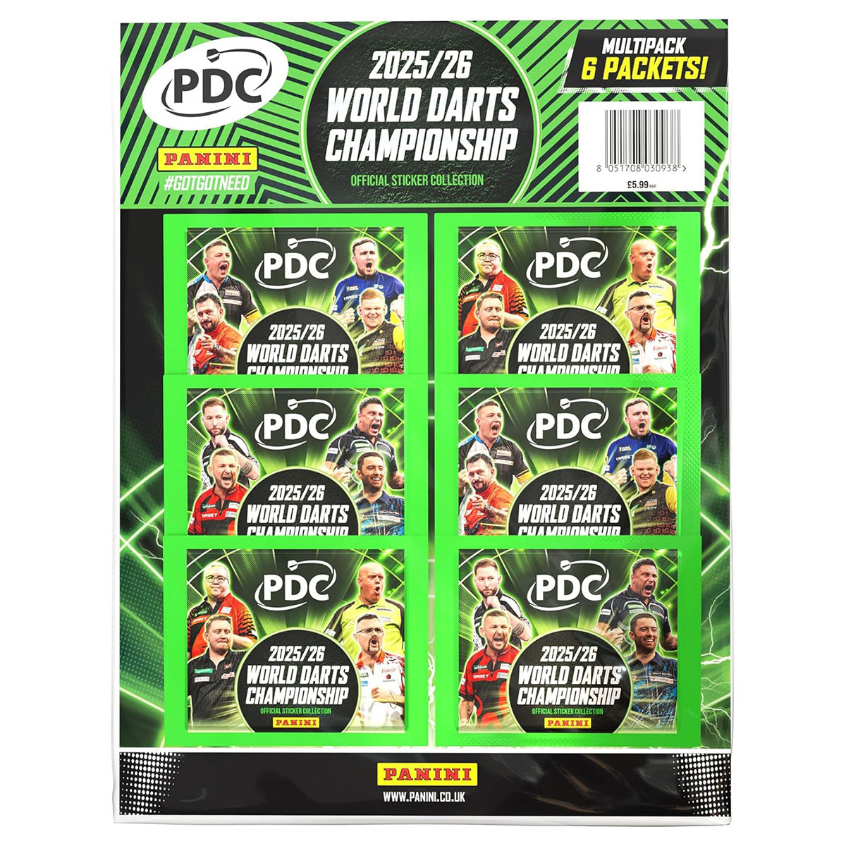 Panini PDC 2026 Darts Sticker Collection Multipack | Game Guru – GameGuru